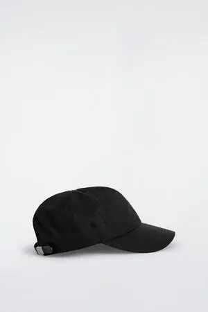 Cos Shell Baseball Cap - Black