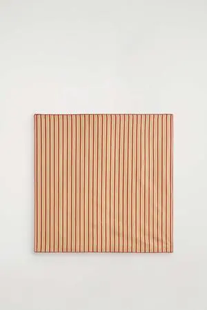 Cos Striped Silk Scarf - Yellow