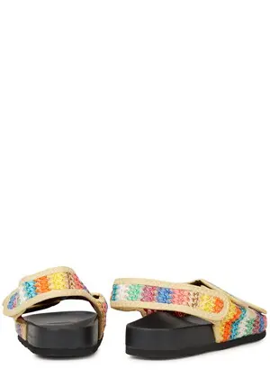 ARIZONA LOVE Apache Striped Raffia Sandals - Multicoloured
