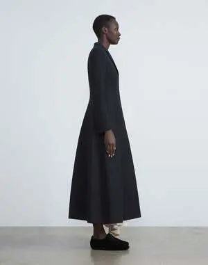 Lafayette 148 New York Wool-silk Crepe Three-button Academy Coat