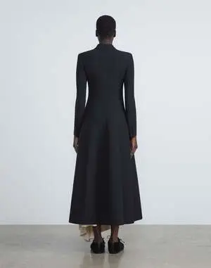 Lafayette 148 New York Wool-silk Crepe Three-button Academy Coat