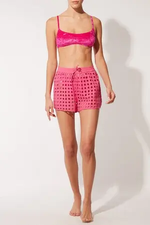 Solid & Striped The Eyelet Charlie Short - Pink