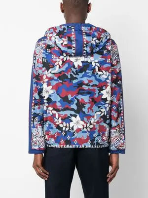 Moncler Mix-print Hooded Jacket