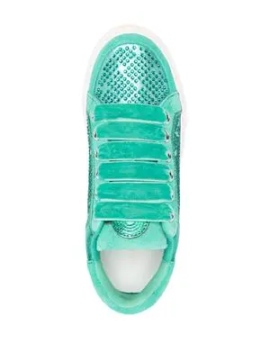 Kurt Geiger Crystal-embellished Sneakers