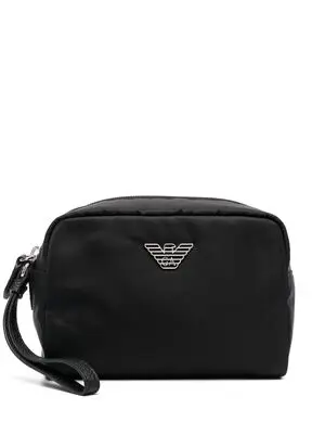 Emporio Armani Logo-plaque Makeup Bag