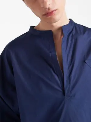 Prada Triangle-logo Cotton Shirt