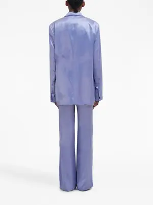 Marni Gima Single-breasted Satin Blazer - Purple