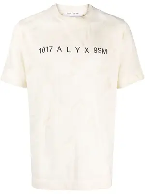 1017 Alyx 9sm Logo-print T-shirt - Neutrals