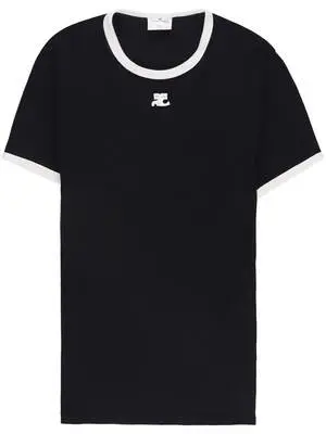COURREGES Bumpy Contrast T-shirt