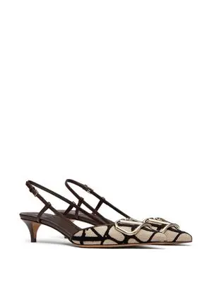 Valentino Garavani 40mm Vlogo Signature Slingback Pumps