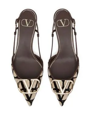 Valentino Garavani 40mm Vlogo Signature Slingback Pumps