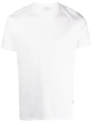 BALLANTYNE Round Neck Cotton T-shirt - White