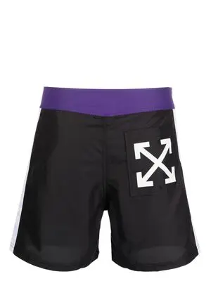 Off-White Arrows-print Swim Shorts