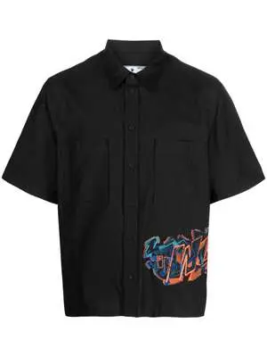 Off-White Embroidered-design Short-sleeve Shirt