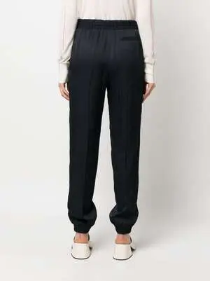 JIL SANDER Drawstring Tapered Trousers - Blue