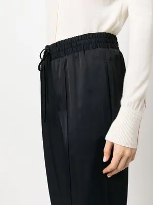 JIL SANDER Drawstring Tapered Trousers - Blue