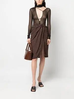 Jacquemus Le Body Abanaba Bodysuit - Brown