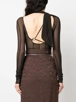 Jacquemus Le Body Abanaba Bodysuit - Brown