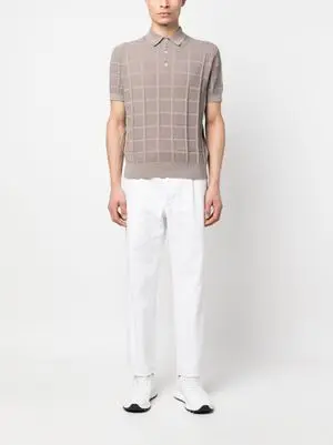 Emporio Armani 3d-knit Cotton Polo Shirt