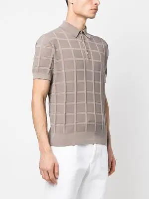 Emporio Armani 3d-knit Cotton Polo Shirt