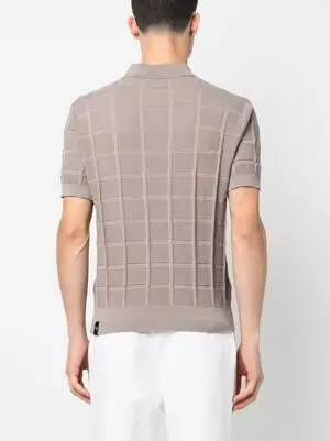 Emporio Armani 3d-knit Cotton Polo Shirt