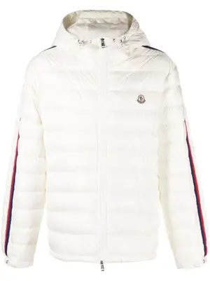 Moncler Agout Logo-patch Puffer Jacket - White