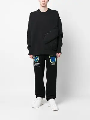 Off-White Graphic-print Track Pants - Black