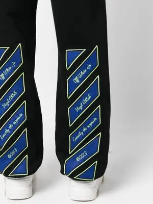 Off-White Graphic-print Track Pants - Black