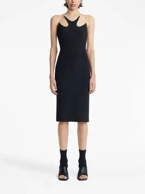 DION LEE Scoop-back Midi Dress