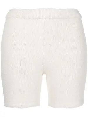 LOW CLASSIC Cotton Bicycle Shorts - White