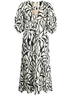 Cala De La Cruz V Neck Day Dresses