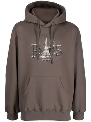 DOUBLET Graphic-print Cotton Hoodie