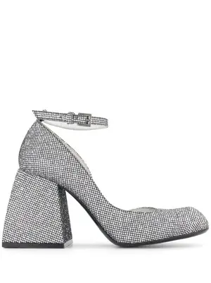 NODALETO Square-toe Block-heel Pumps