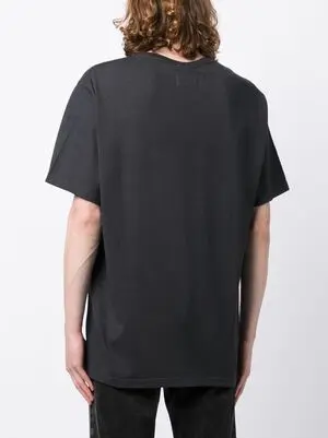 DOUBLET Logo-patch Organic Cotton T-shirt - Grey
