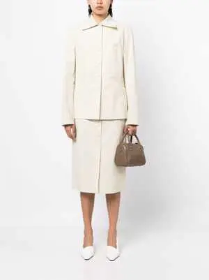 LOW CLASSIC Classic Collar Jacket - Yellow