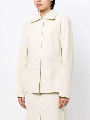 LOW CLASSIC Classic Collar Jacket - Yellow