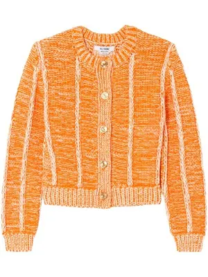 RE/DONE Baby Crewneck Cardigan - Orange