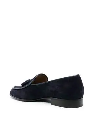 GIANVITO ROSSI Tassel-detail Suede Loafers - Blue