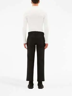 COURREGES Ribbed-knit Polo Shirt - White