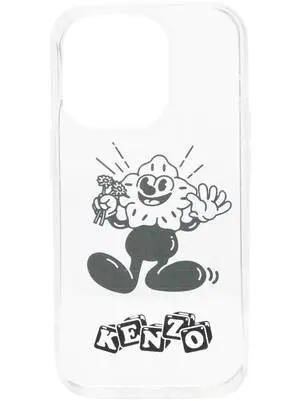 Kenzo Logo-print Iphone 14 Pro Case - White