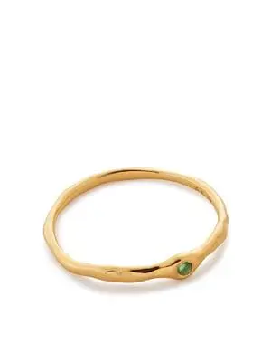 Monica Vinader Siren Onyx Stacking Ring - Gold