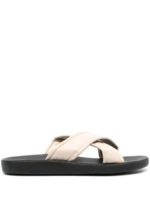ANCIENT GREEK SANDALS Paris Leather Slides - Neutrals