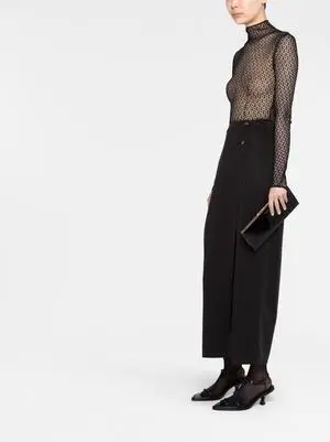 Khaite Fena Diamond-lace Bodysuit - Black