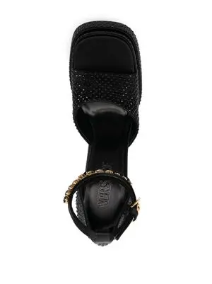 Versace Medusa Aevitas Platform Sandals - Black