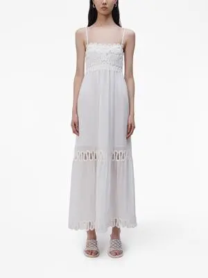 Simkhai Sleeveless Lace-embellished Dress