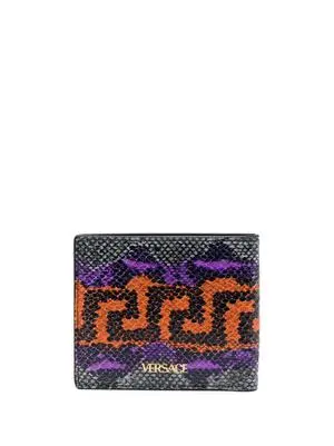 Versace Logo-lettering Bi-fold Wallet