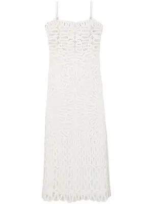 Simkhai Sleeveless Lace Midi Dress - White