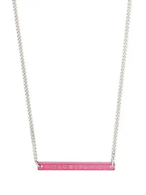 MAISON MARGIELA Logo-engraved Bar Necklace