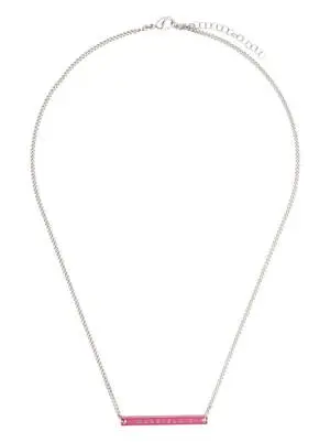 MAISON MARGIELA Logo-engraved Bar Necklace