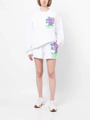 P.E Nation Slogan-print Shorts
